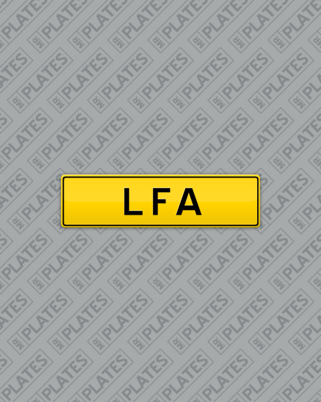 LFA Number Plates For Sale, NSW