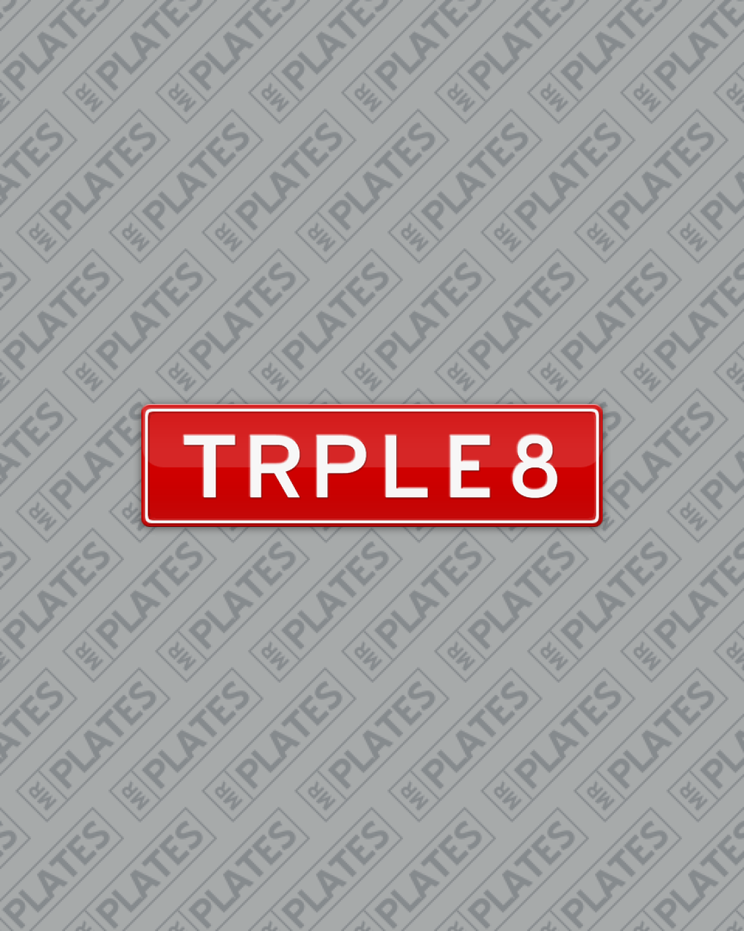 TRPLE8 (Triple 8) Number Plates For Sale, NSW - MrPlates