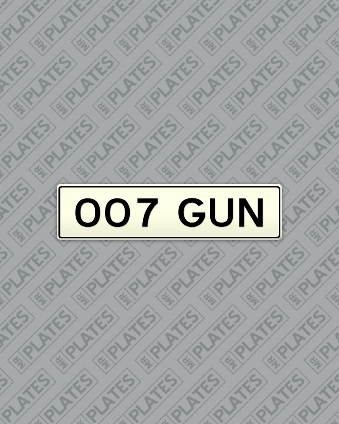 007 GUN (James Bond) Number Plates For Sale, NSW - MrPlates