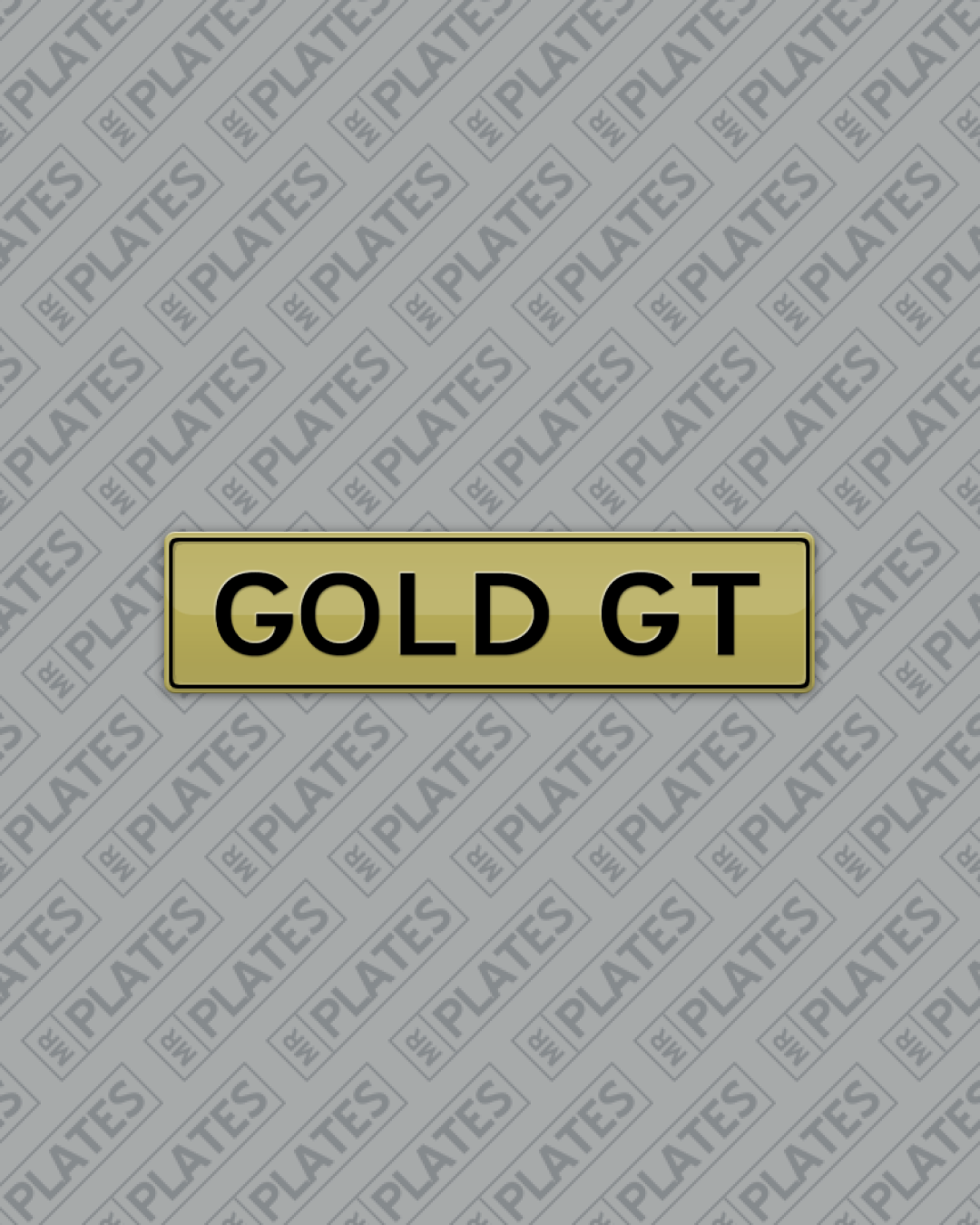GOLD GT Number Plates For Sale, QLD - MrPlates
