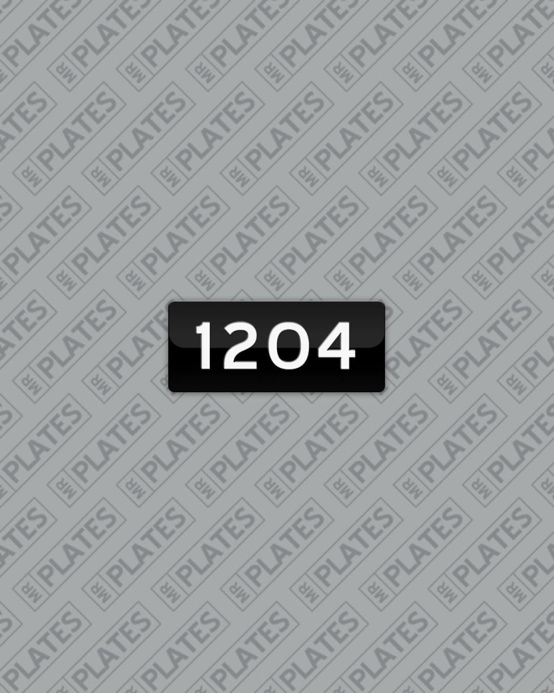 1204 Number Plates For Sale, ACT - MrPlates