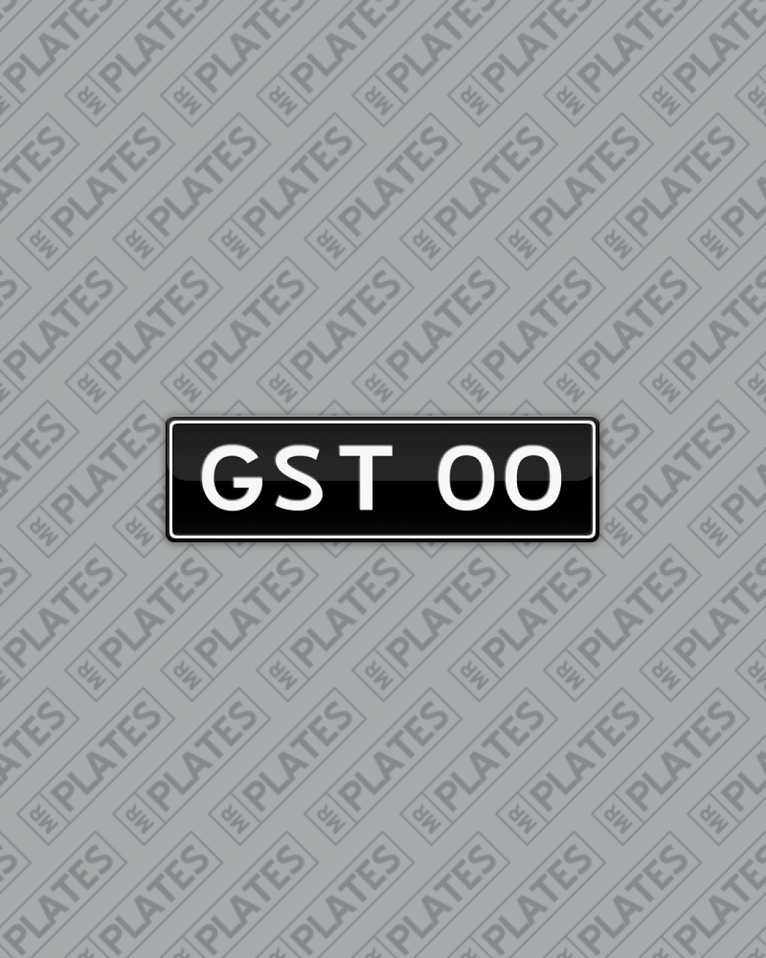 GST 00 (Goods & Service Tax) Number Plates For Sale, VIC - MrPlates