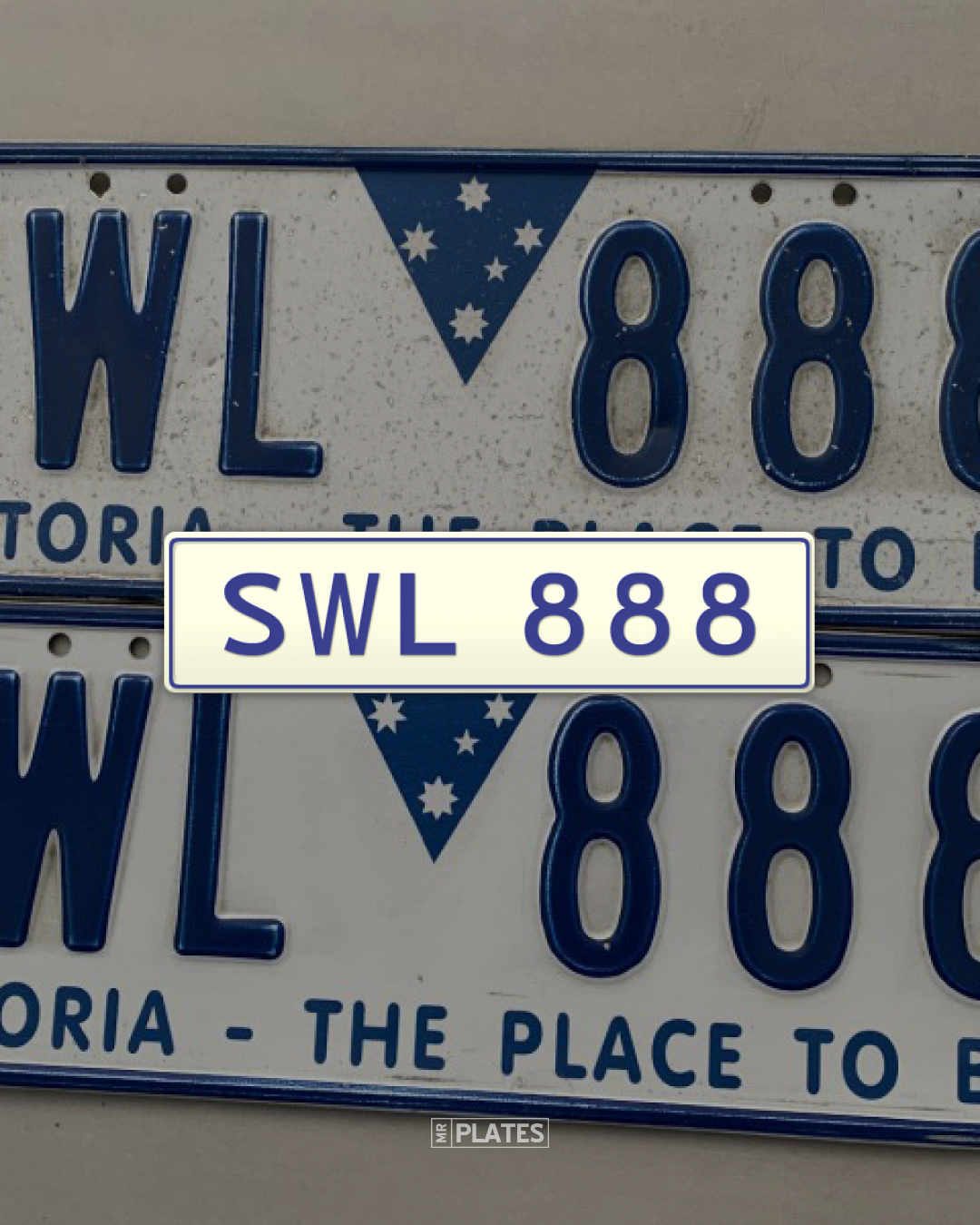 SWL 888 Number Plates For Sale, VIC - MrPlates