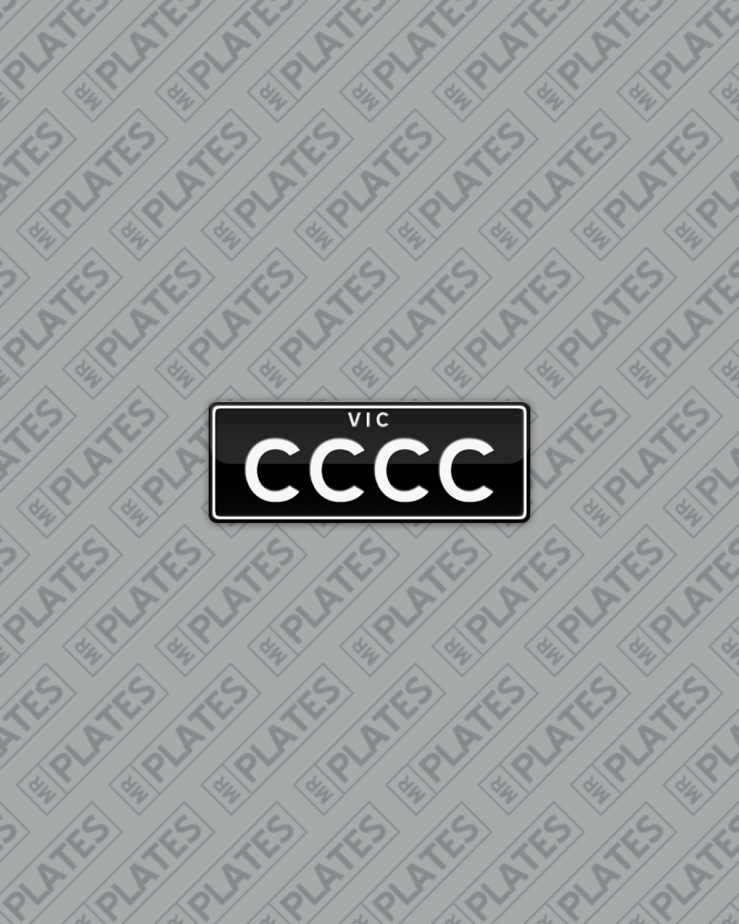 CCCC (Rare 4 Character Repeating) Number Plates For Sale, VIC - MrPlates