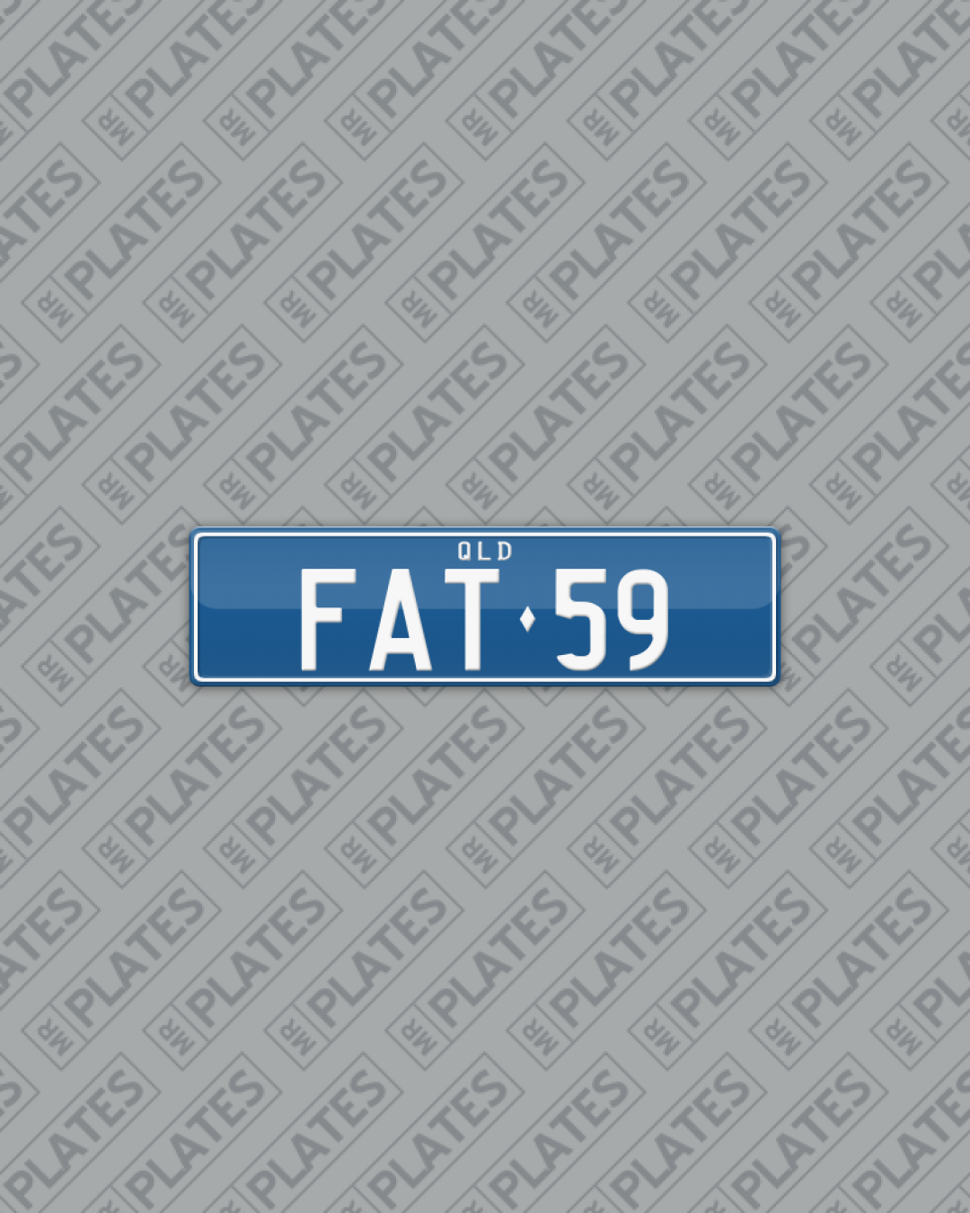 FAT·59 (Fat 59) Number Plates For Sale, QLD - MrPlates