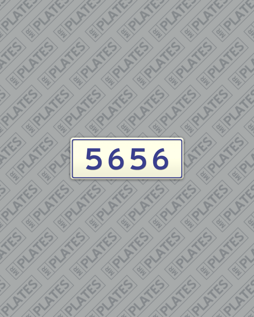 5656 Number Plates For Sale, ACT - MrPlates