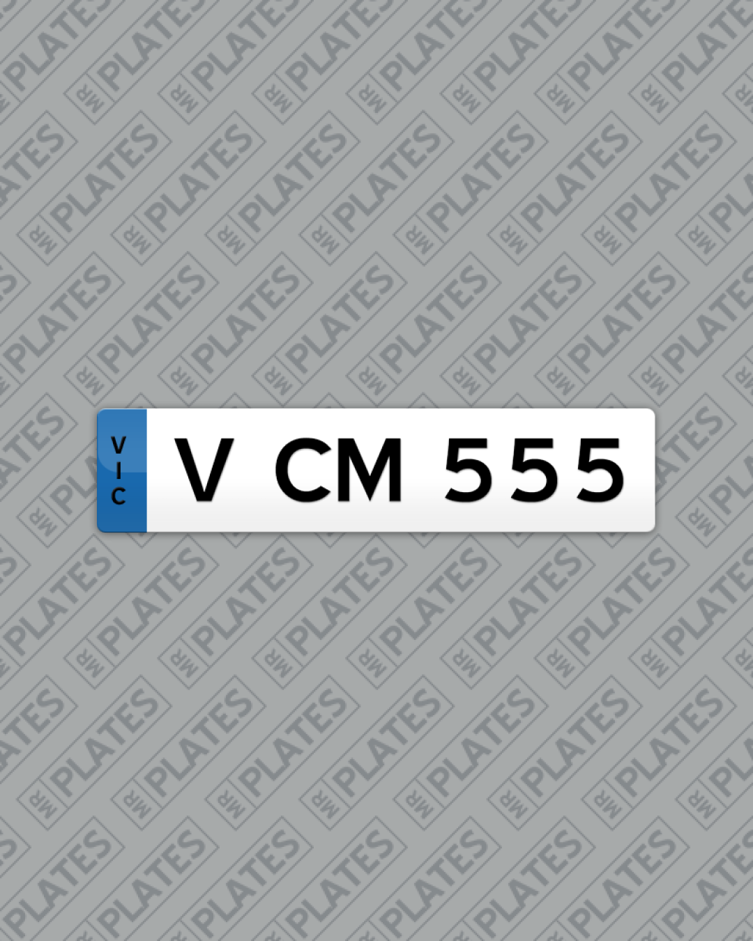 V CM 555 Number Plates For Sale, VIC - MrPlates