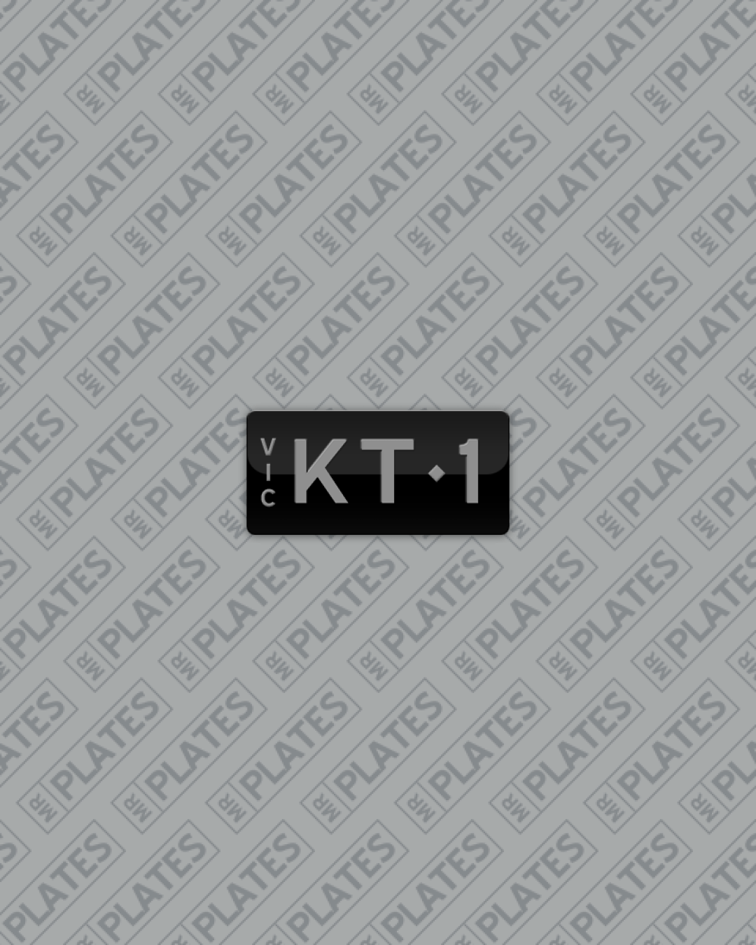 KT·1 (A Person First Initial And Last) Number Plates For Sale, VIC ...