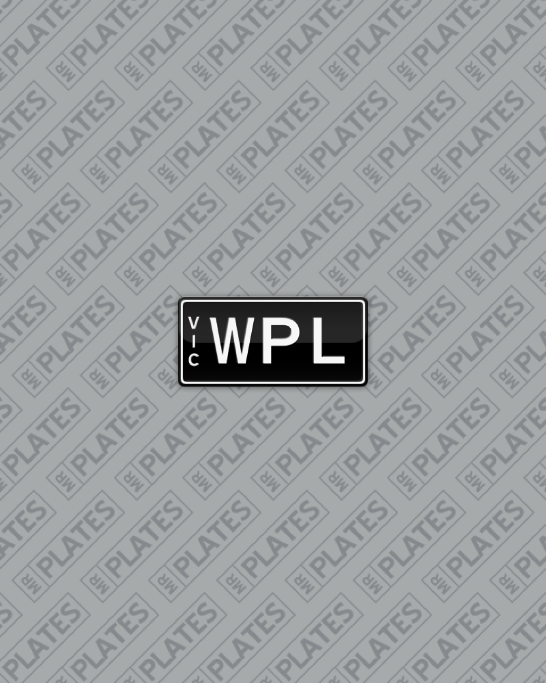WPL Number Plates For Sale, VIC - MrPlates