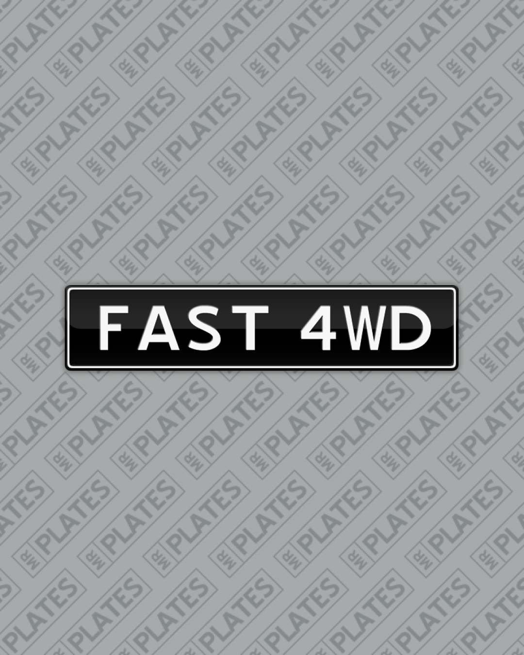 FAST 4WD (Fast 4 wheel drive) Number Plates For Sale, QLD - MrPlates