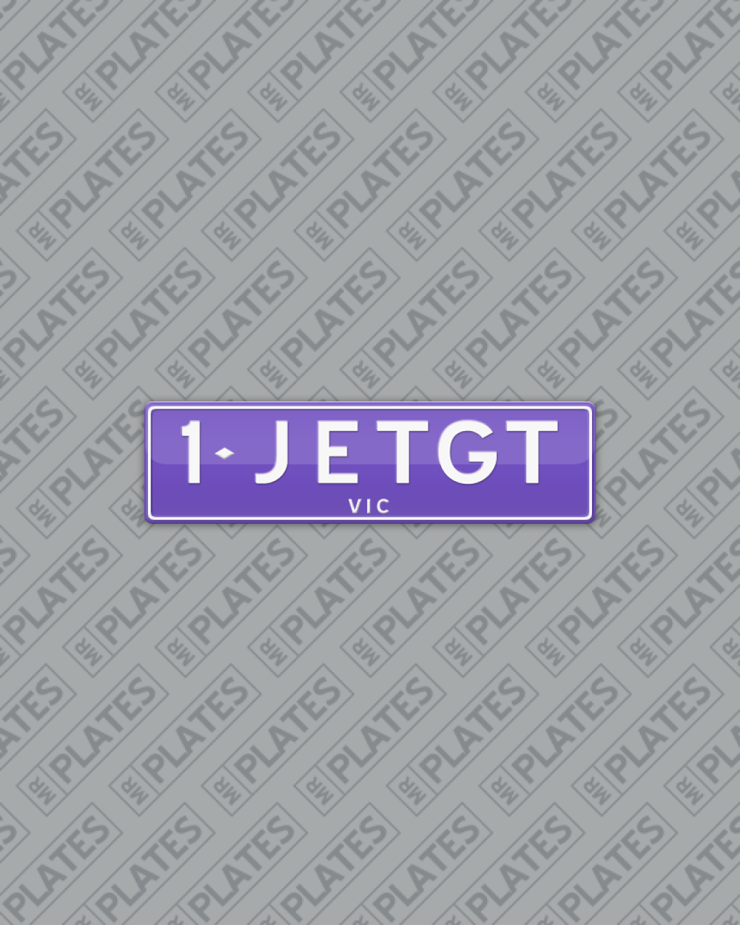 1·JETGT (1 Jetgt) Number Plates For Sale, VIC - MrPlates