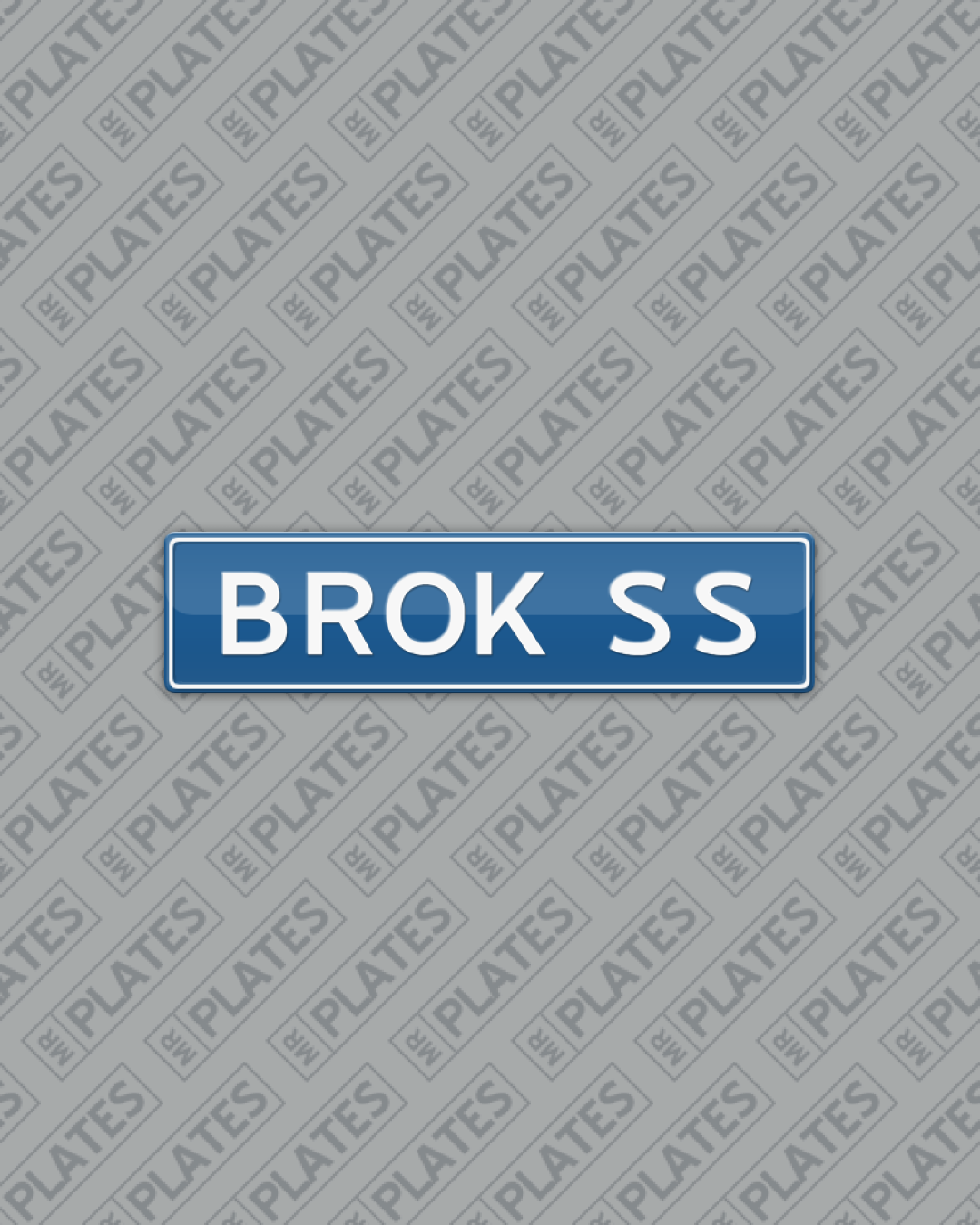BROK SS (Peter Brock SS) Number Plates For Sale, WA - MrPlates