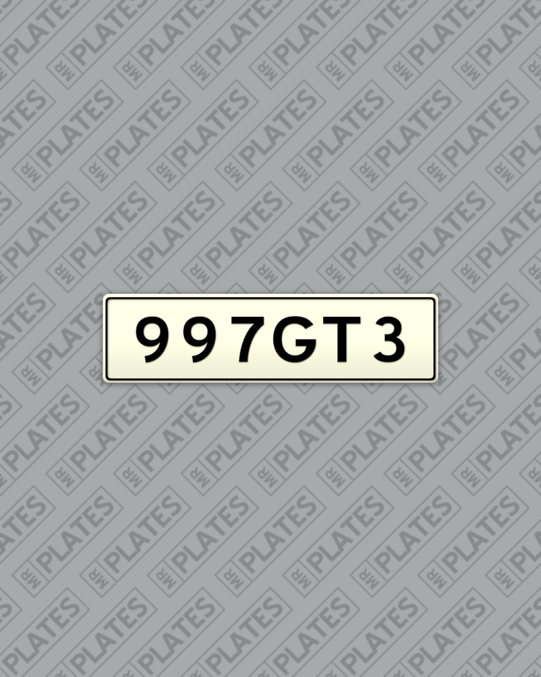 997GT3 (New 997 GT3 Porsche) Number Plates For Sale, NSW - MrPlates