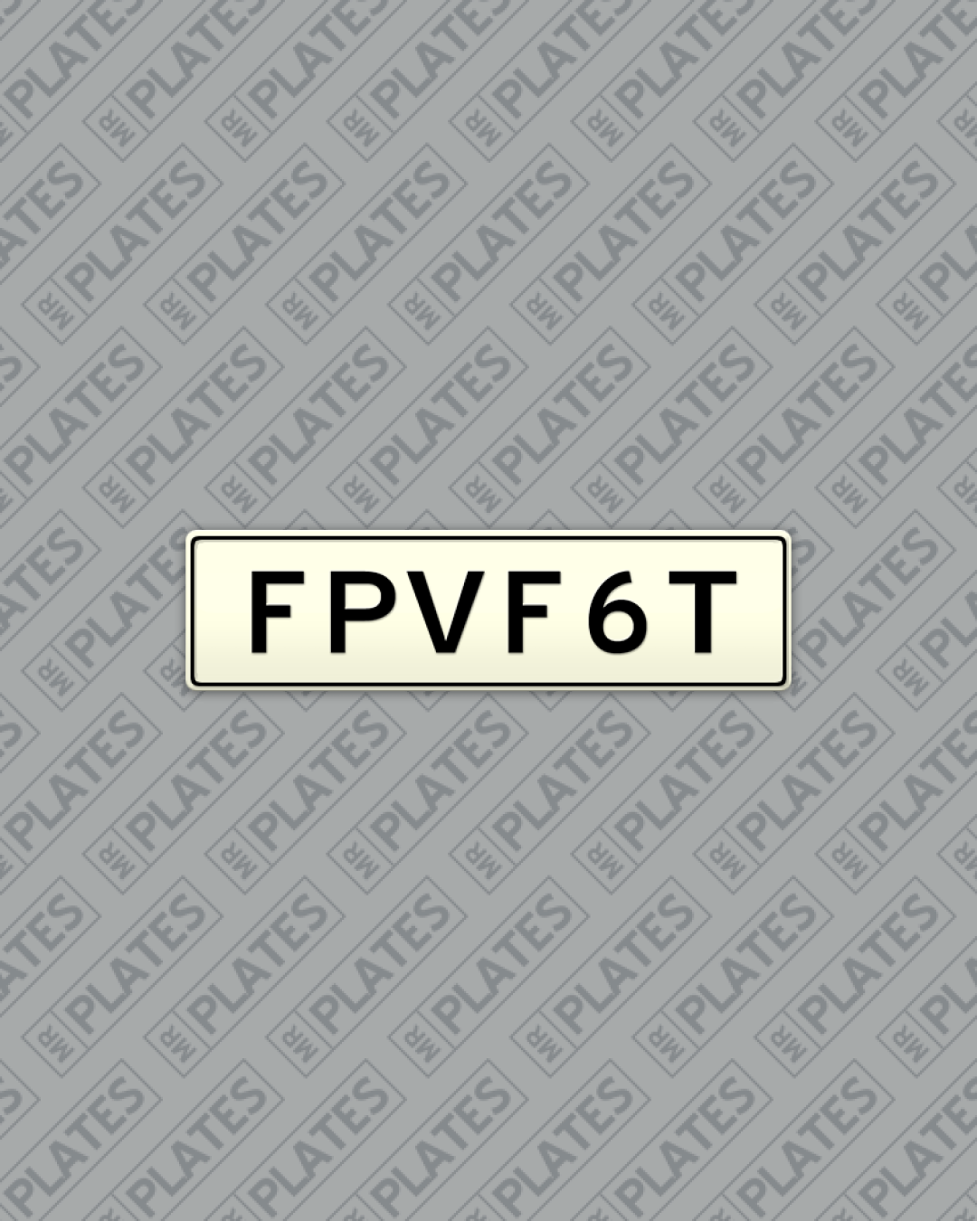 FPVF6T (Ford Typhoon) Number Plates For Sale, VIC - MrPlates