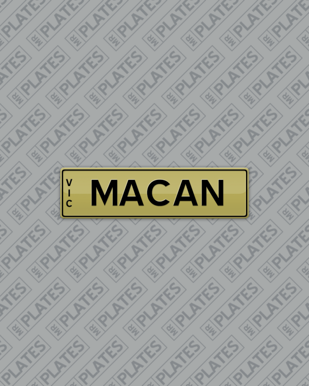 MACAN Number Plates For Sale, VIC - MrPlates