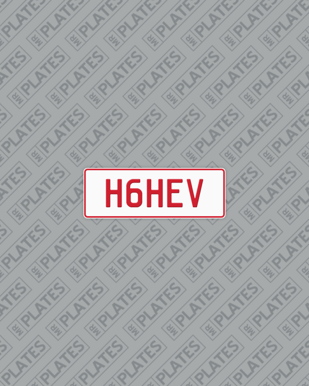 H6HEV (H6 Haval HEV) Number Plates For Sale - MrPlates