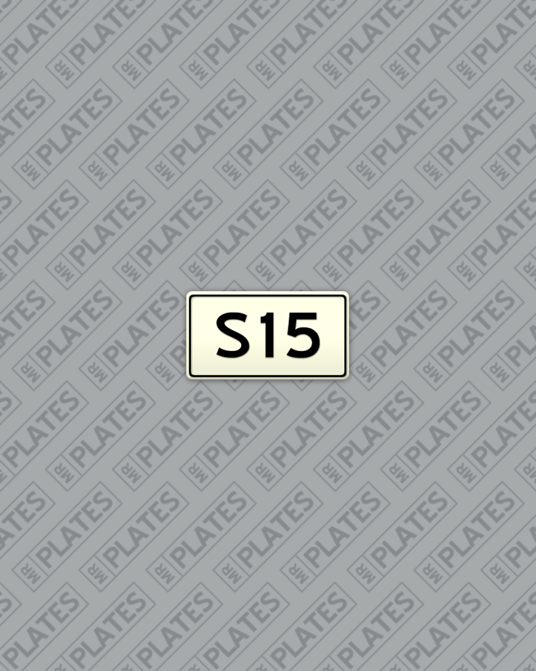 S15 (Silvia S15 Car (200sx)) Number Plates For Sale, NT - MrPlates