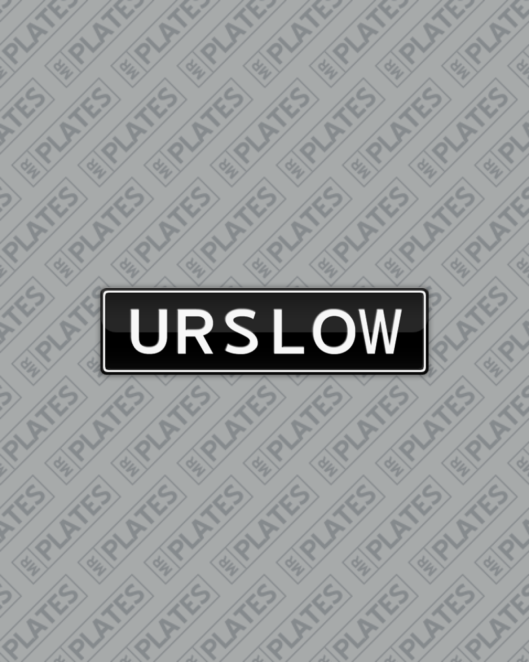 URSLOW (You Are Slow !!) Number Plates For Sale, NSW - MrPlates