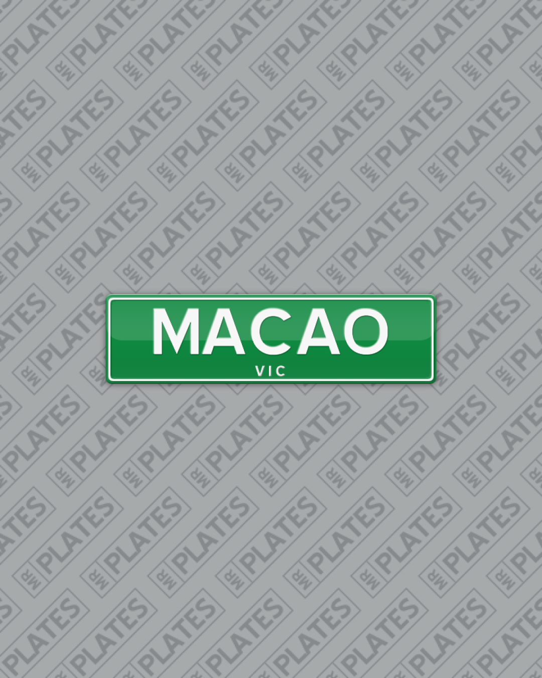 MACAO (MACAO SAR) Number Plates For Sale, VIC - MrPlates