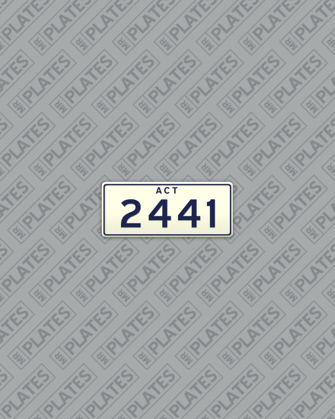 2441 Number Plates For Sale, ACT - MrPlates