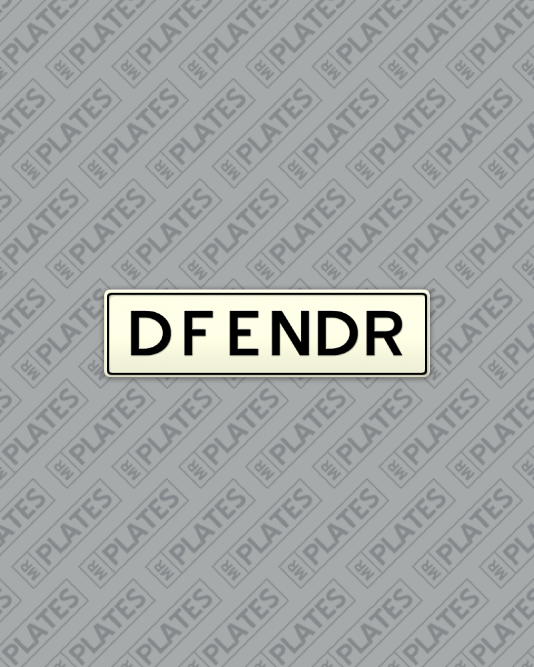DFENDR (Defender) Number Plates For Sale - MrPlates