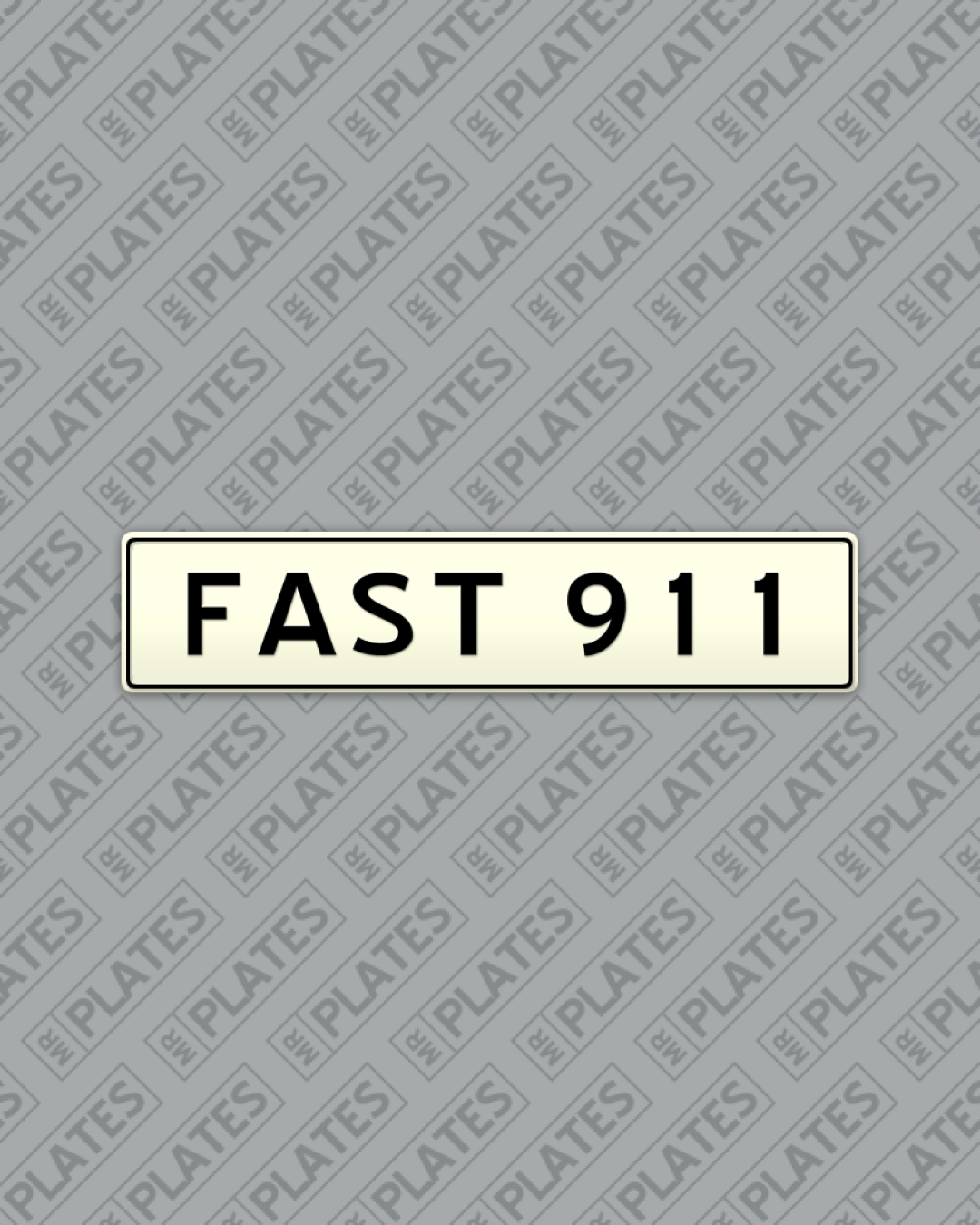 FAST 911 Number Plates For Sale, QLD - MrPlates