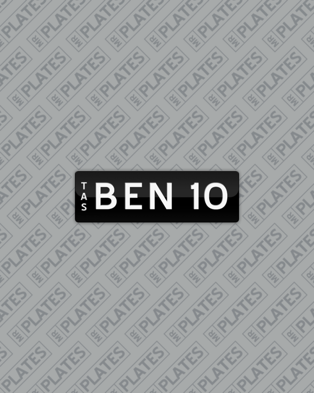 BEN 10 Number Plates For Sale, TAS - MrPlates