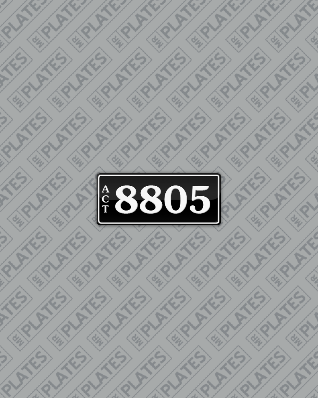 8805 (Lucky Double 8) Number Plates For Sale, ACT - MrPlates