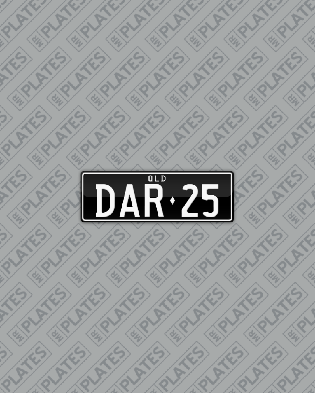DAR·25 (DAR 25) Number Plates For Sale, QLD - MrPlates