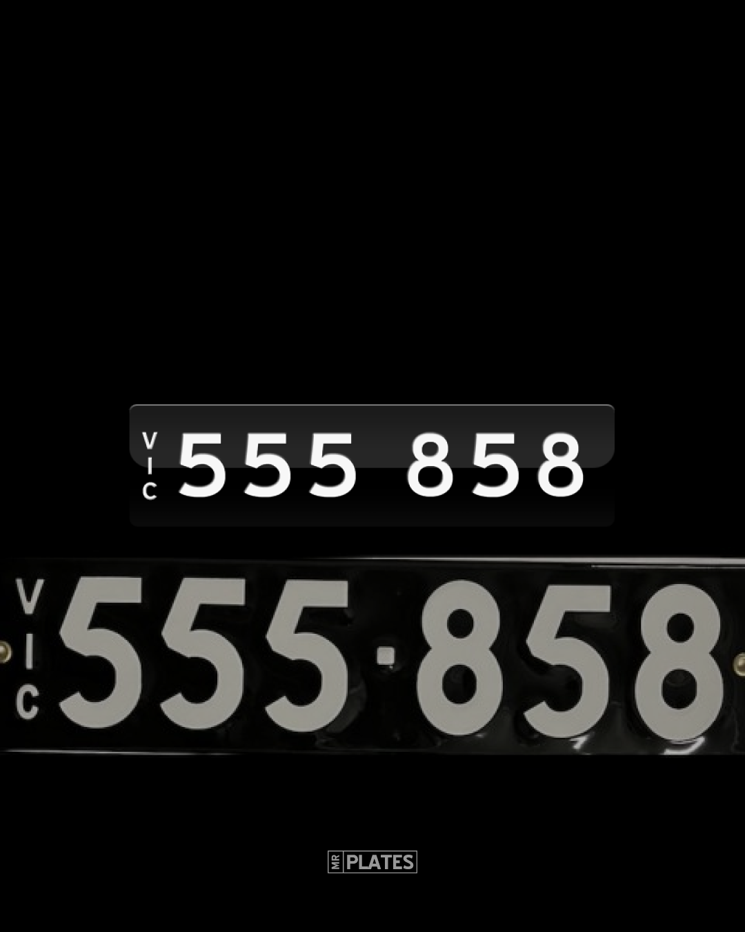 555 858 (Enamel….Lucky 5 And 8 Can’t Go Wrong) Number Plates For Sale ...