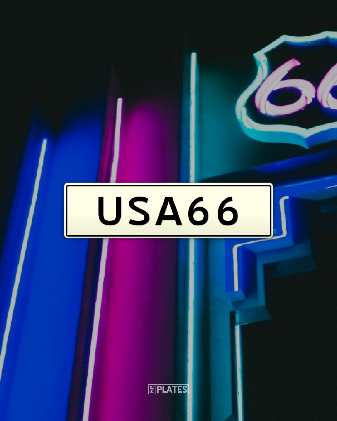 USA66 (USA 66) Number Plates For Sale, WA - MrPlates