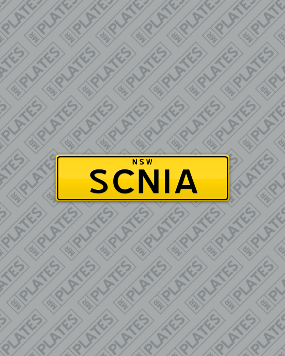SCNIA (Scania Truck) Number Plates For Sale, NSW - MrPlates