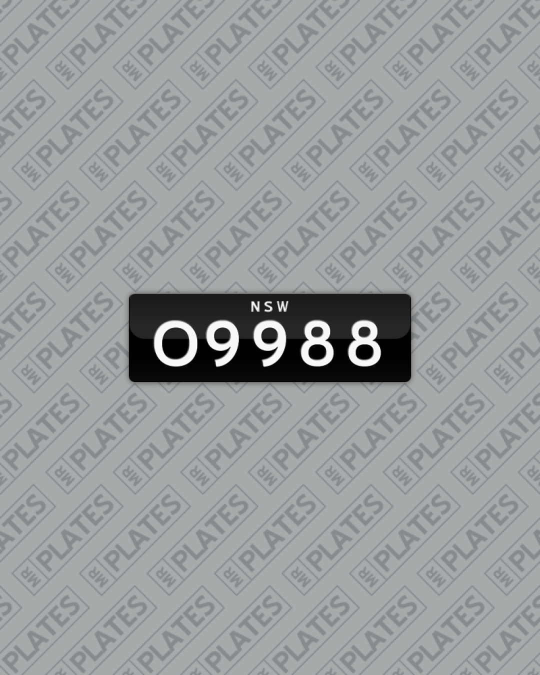 O9988 (O8899 & O9988) Number Plates For Sale, NSW - MrPlates