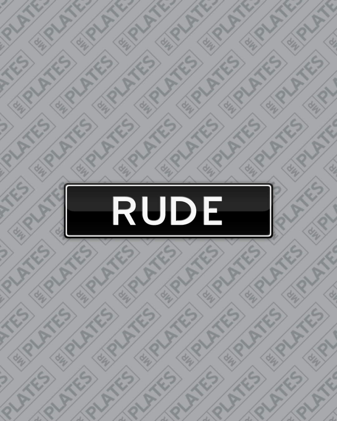 RUDE Number Plates For Sale, QLD - MrPlates