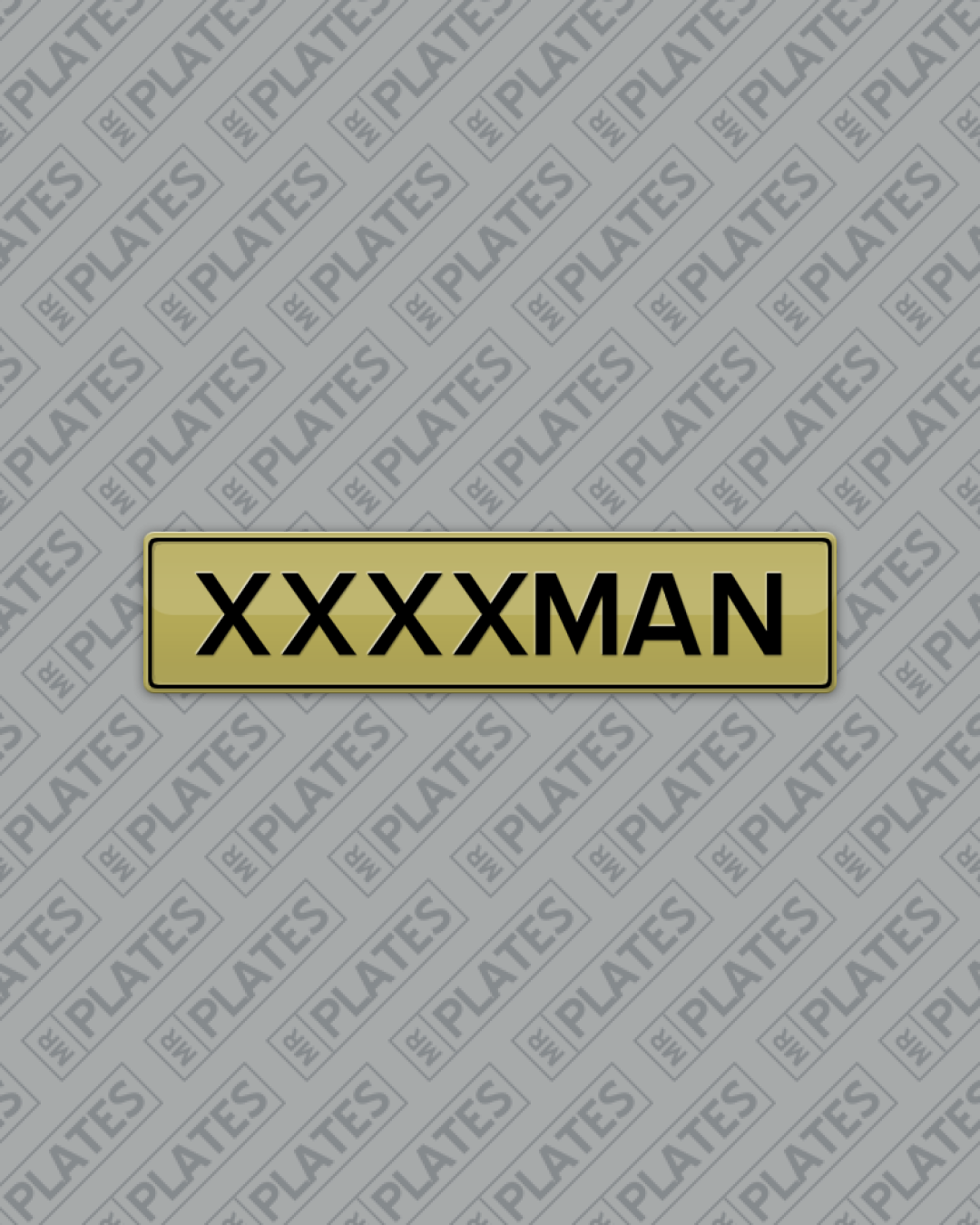 XXXXMAN (Fourex Man) Number Plates For Sale, QLD - MrPlates