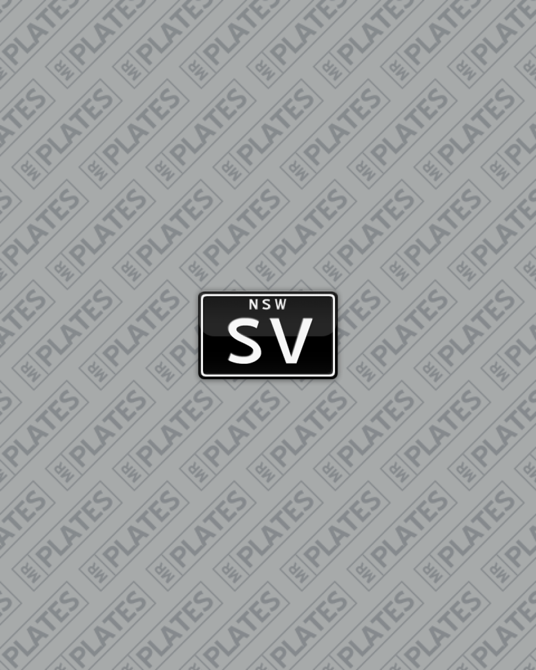 SV Number Plates For Sale, NSW - MrPlates