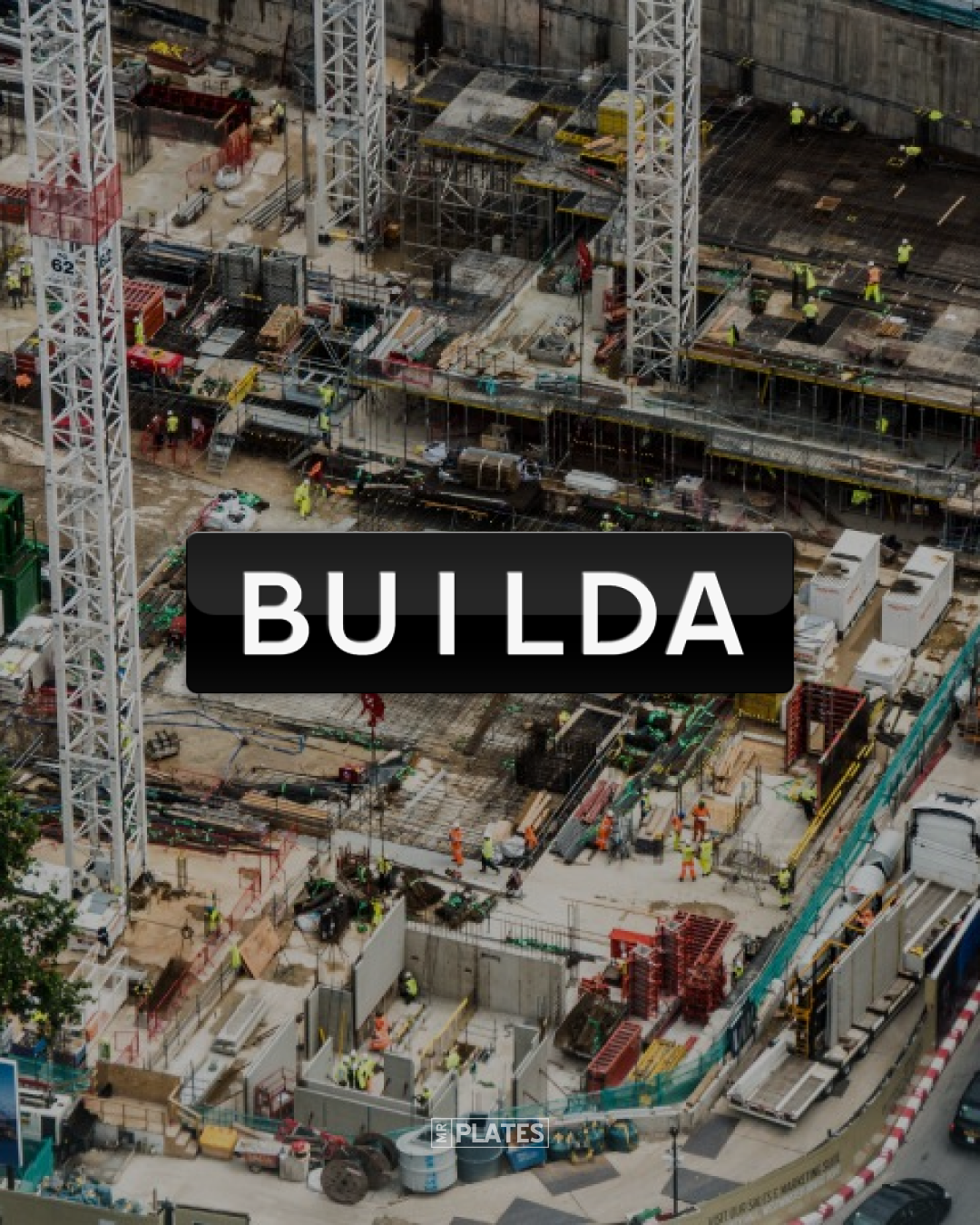 BUILDA (Builder) Number Plates For Sale, QLD - MrPlates