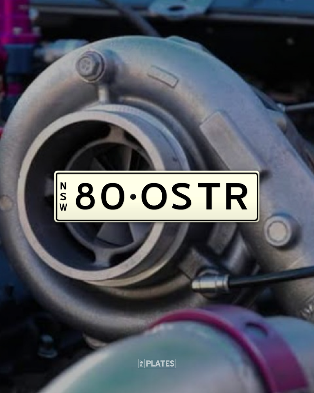 80·OSTR (BoostR | Booster) Number Plates For Sale, NSW - MrPlates