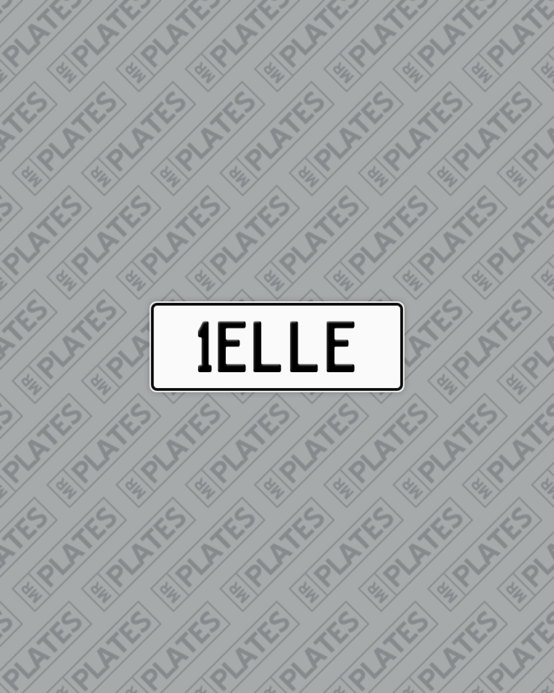 1ELLE (One Elle) Number Plates For Sale - MrPlates