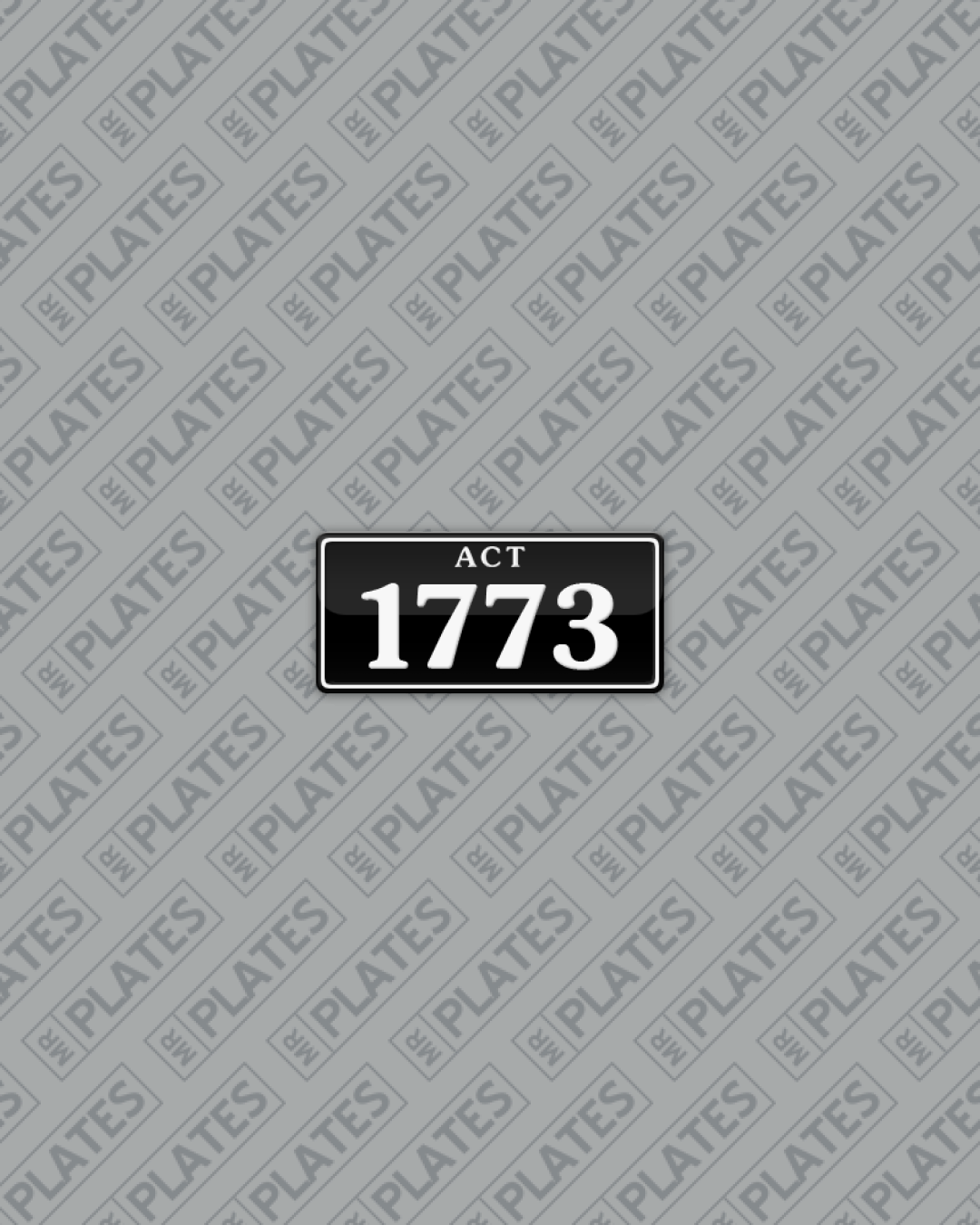 1773 Number Plates For Sale, ACT - MrPlates