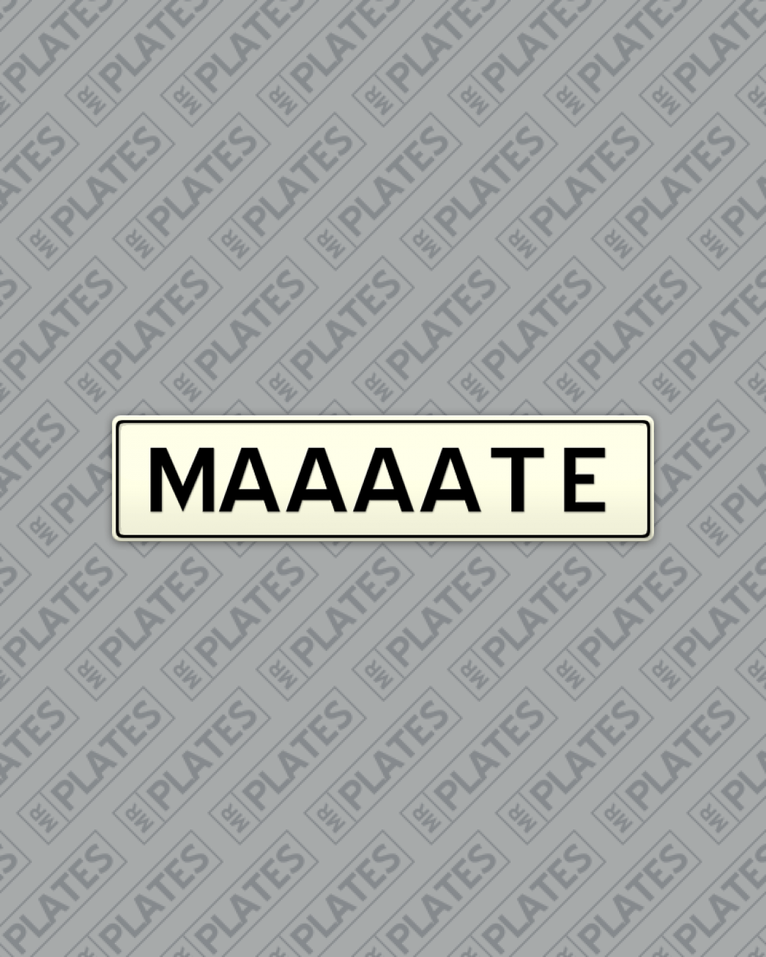 MAAAATE Number Plates For Sale, WA - MrPlates