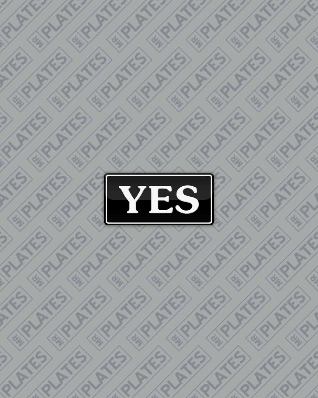 YES Number Plates For Sale, ACT - MrPlates