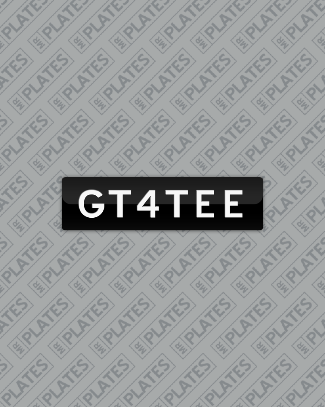 GT4TEE (GT40) Number Plates For Sale, QLD - MrPlates