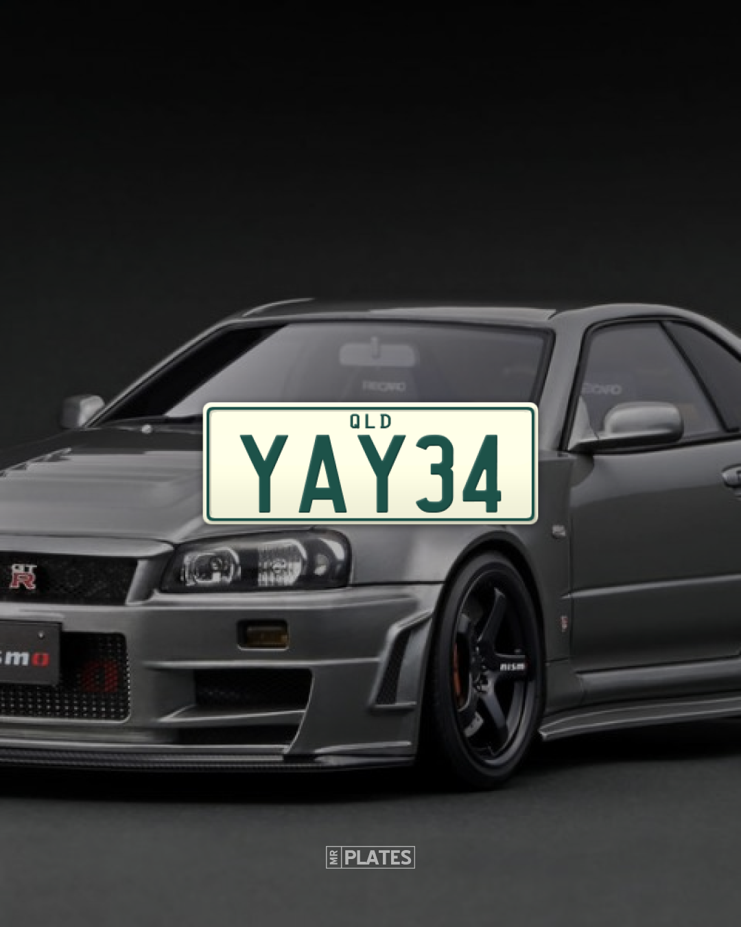 YAY34 (Yay! 34) Number Plates For Sale, QLD - MrPlates