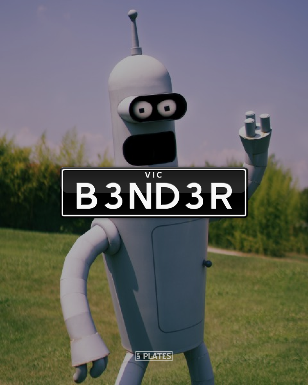 B3ND3R (Futurama Fans Of Bender From Futurama) Number Plates For Sale ...