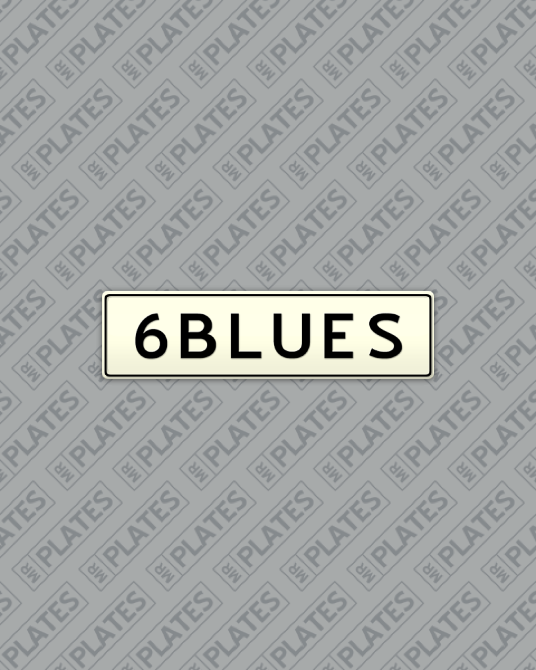 6BLUES (Carlton Footy Club) Number Plates For Sale, VIC - MrPlates