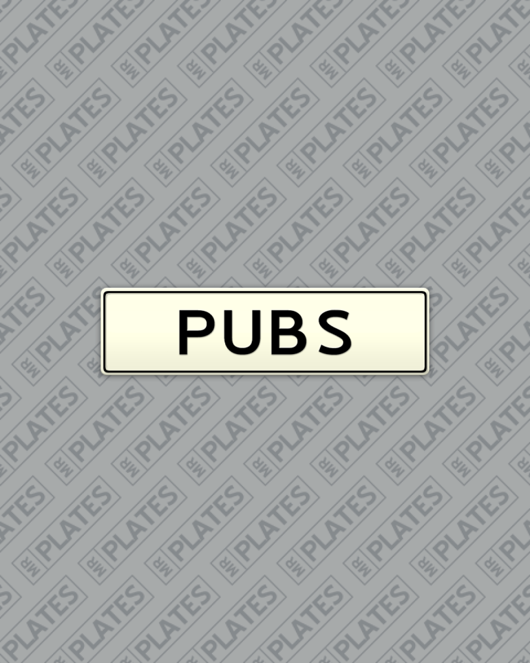 PUBS Number Plates For Sale, WA - MrPlates