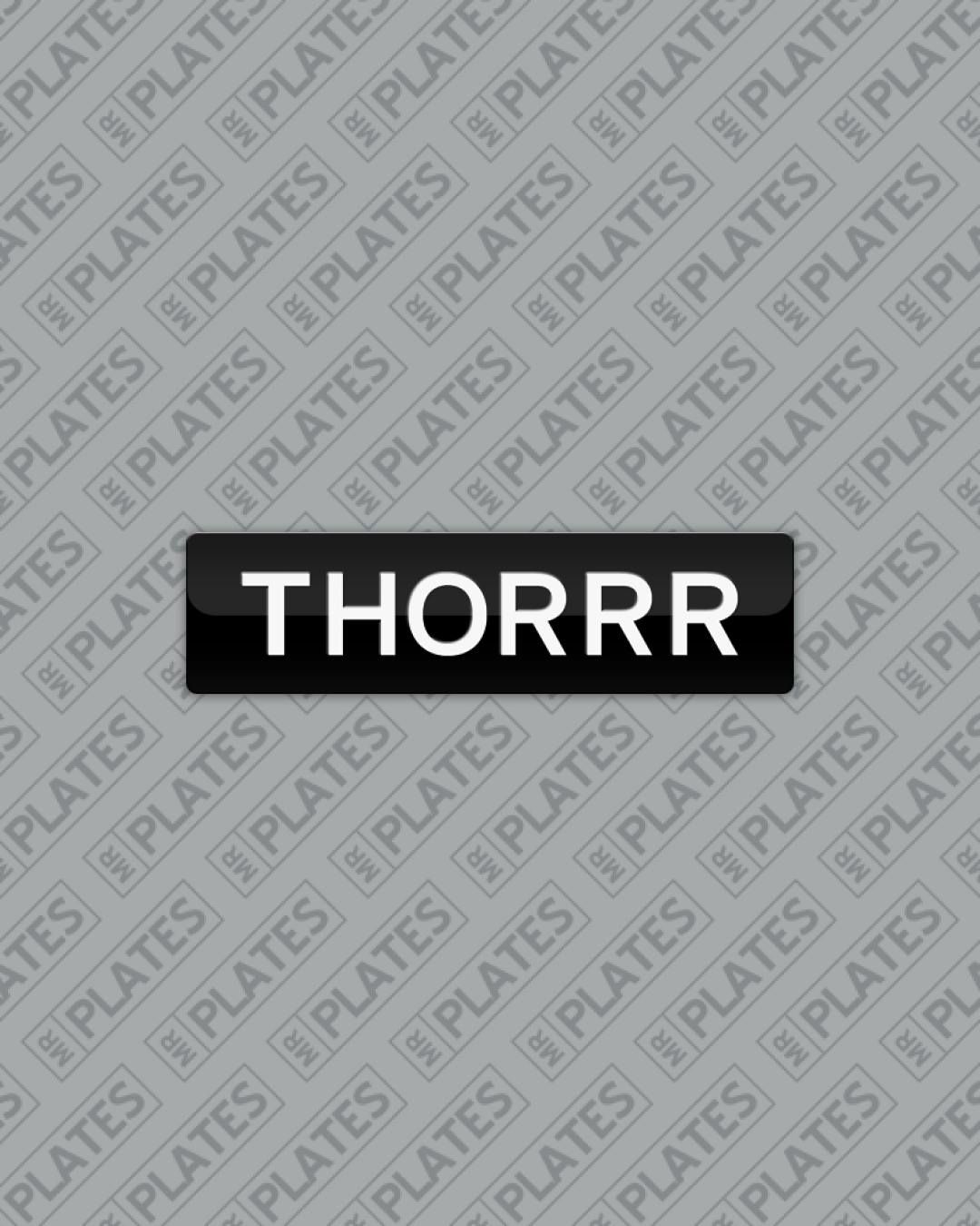 THORRR (Thor) Number Plates For Sale, VIC - MrPlates