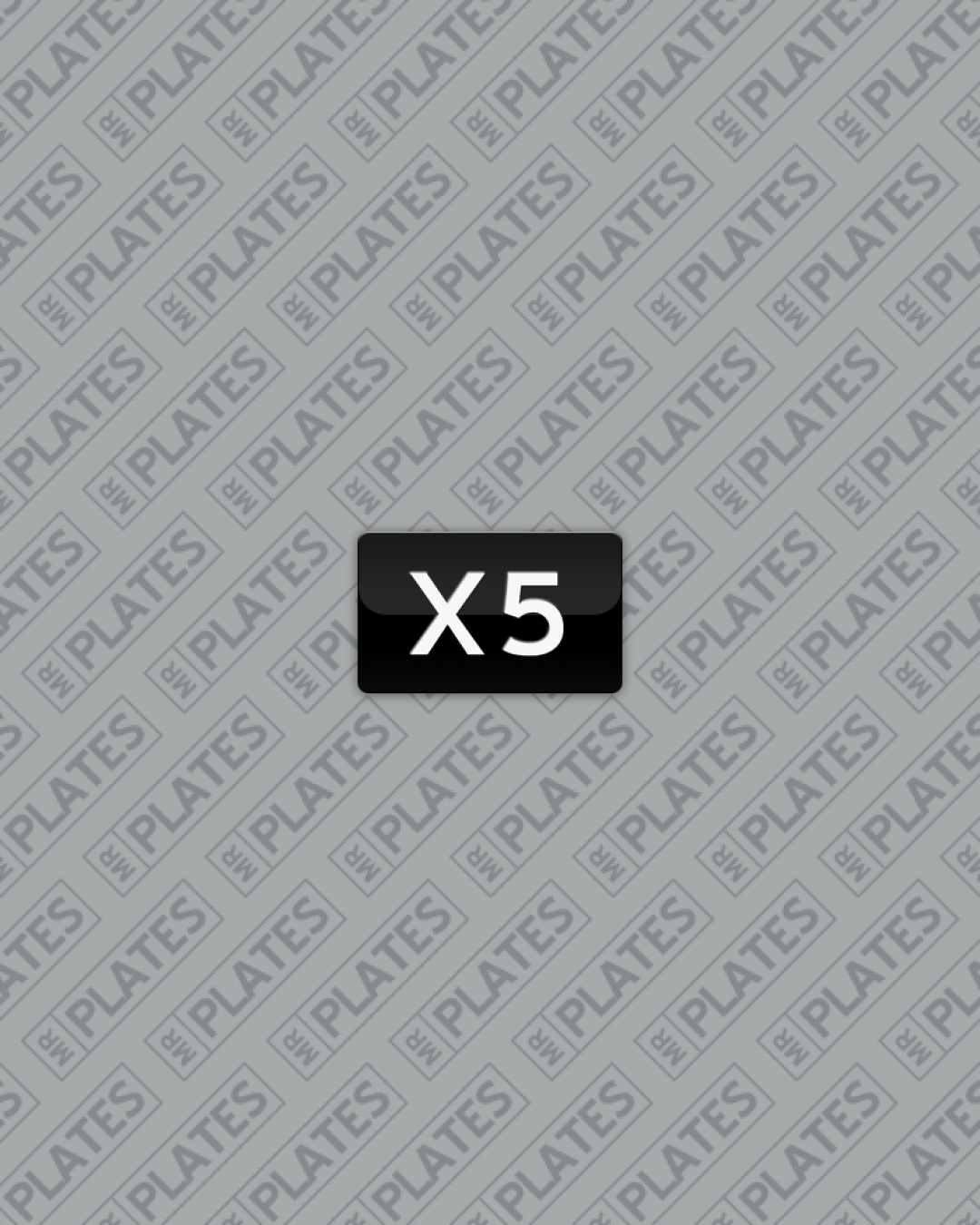 X5 (5 TIMES EVERYTHING) Number Plates For Sale, NSW - MrPlates