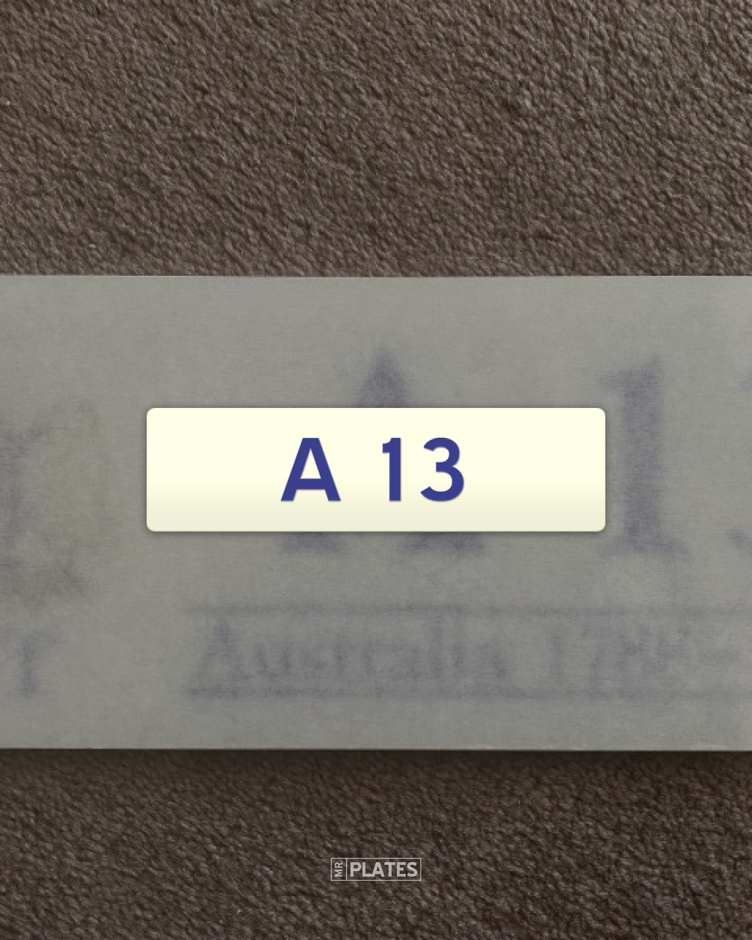 A 13 (Australia 1788-1988) Number Plates For Sale, ACT - MrPlates